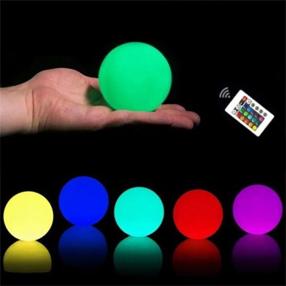 Accents | Underwater Rgb Led Floating Ball Lamp Drift Light Garden ...
